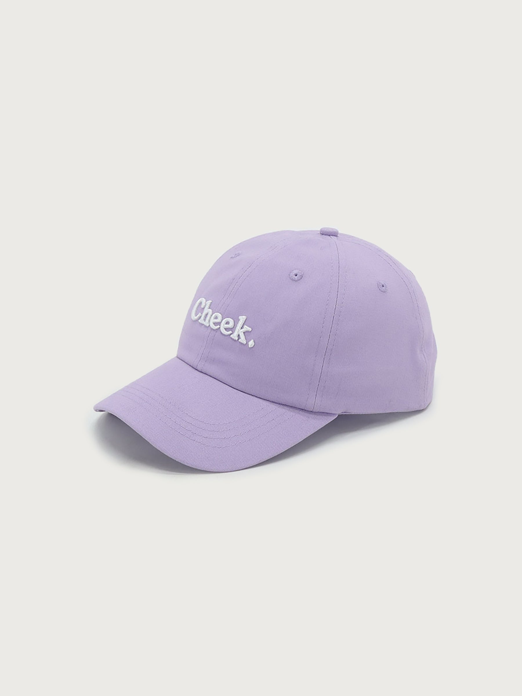 Cheek Hat - Lilac with white logo